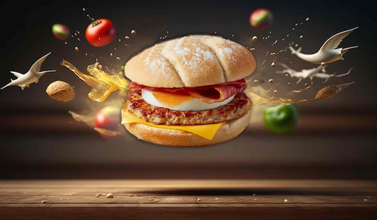 Breakfast Roll with Brown Sauce